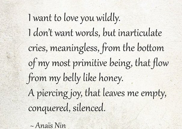 My favorite Anais – Words Dancing On The Wind